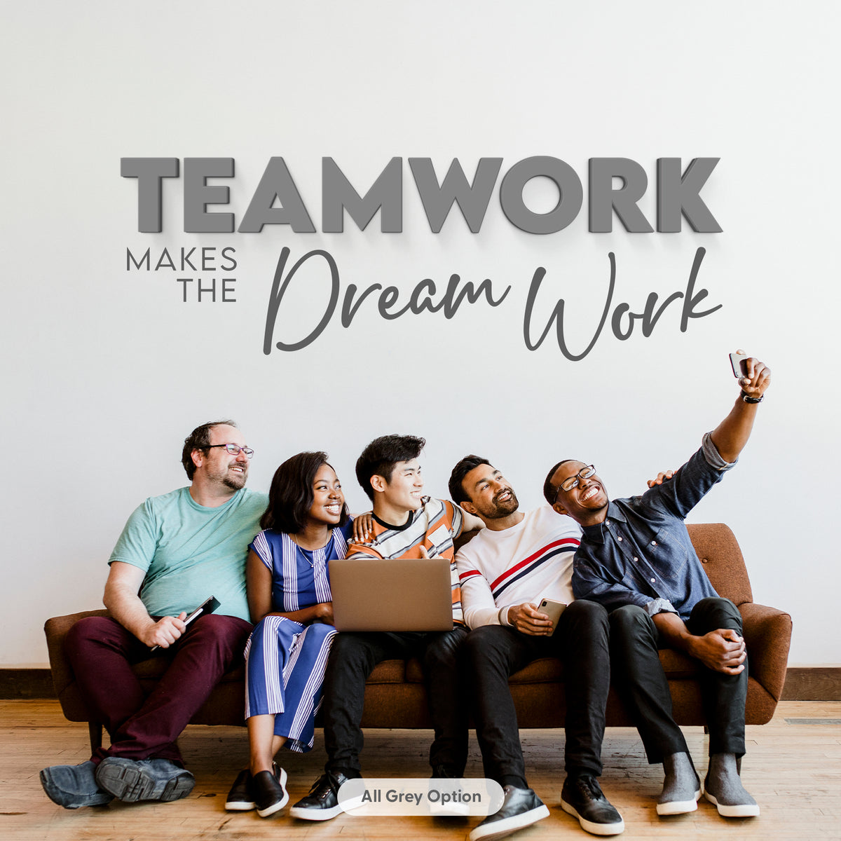 Teamwork Makes the Dream Work 3D Office Decor – SirFace Graphics