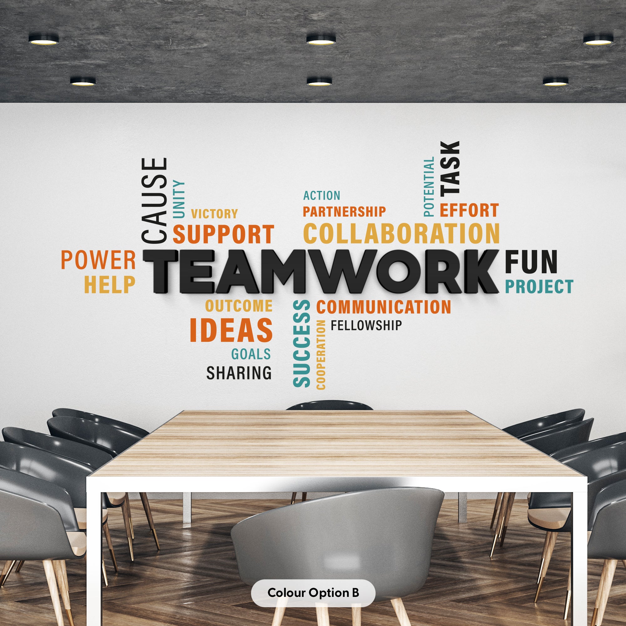 Teamwork 3D Office Decor – SirFace Graphics