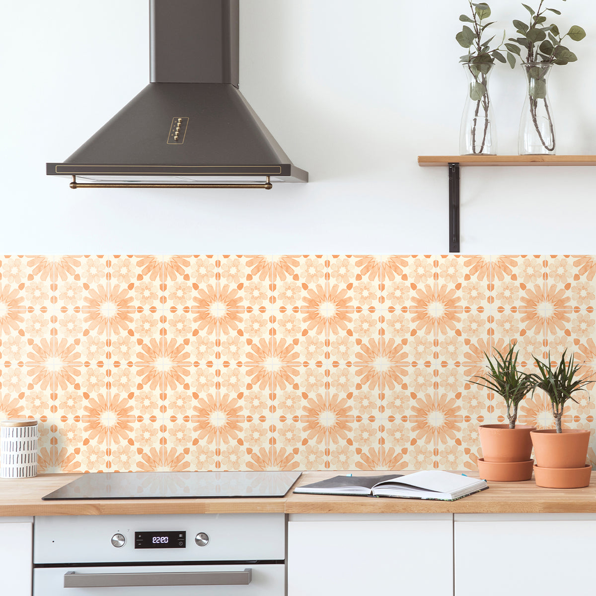 Marrakech Peach Backsplash Panel – SirFace Graphics