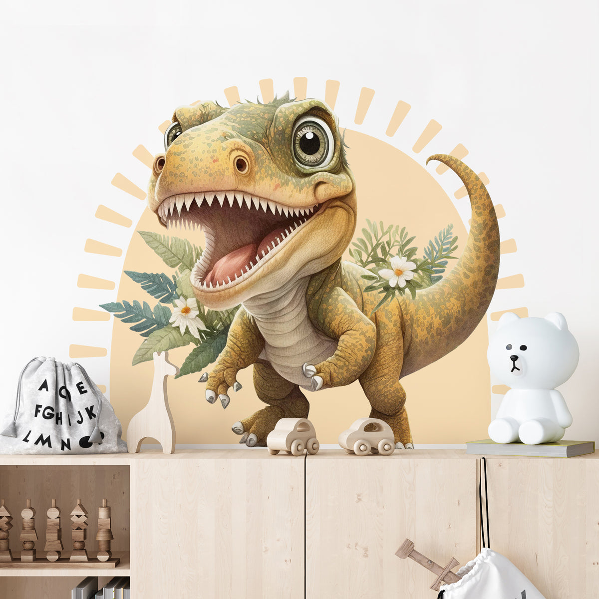 T-Rex Sun Wall Decal – SirFace Graphics