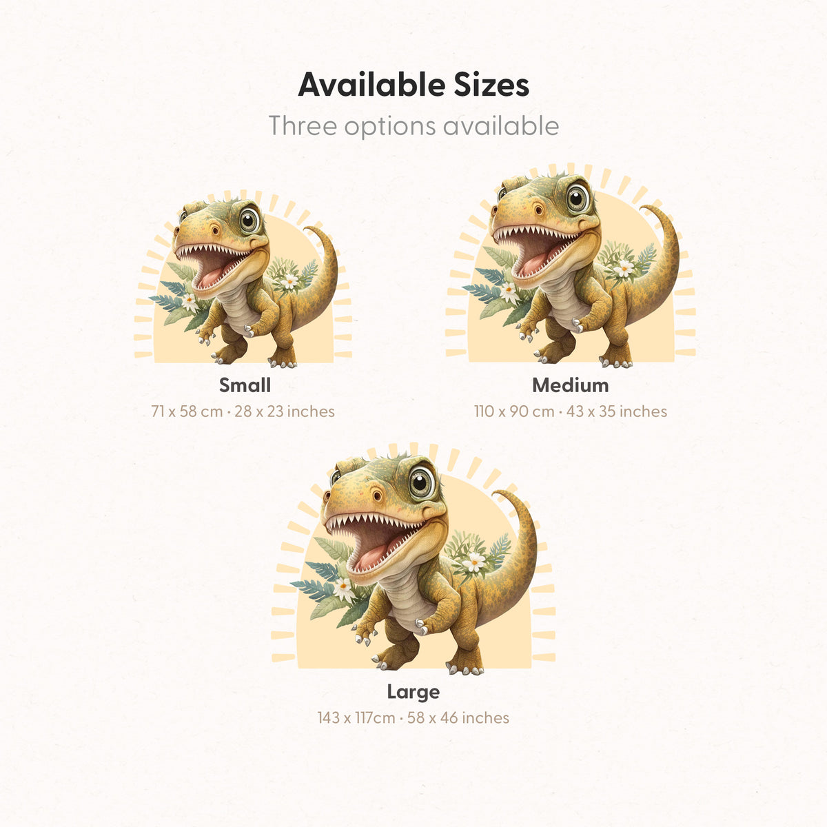 T-Rex Sun Wall Decal – SirFace Graphics