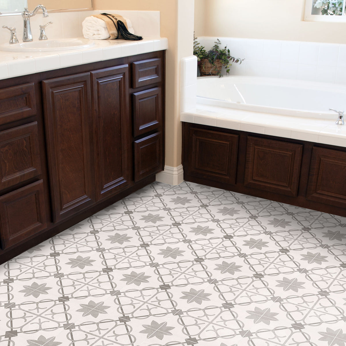 Madeira Grey Adhesive Vinyl Floor Panel – SirFace Graphics