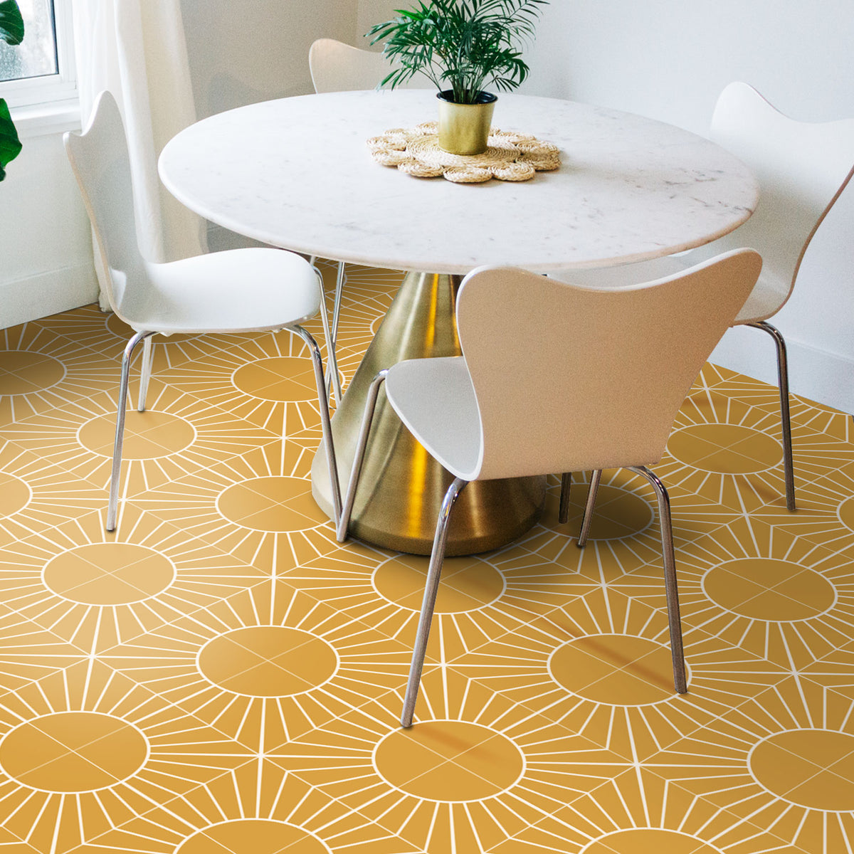 Sun Tile Adhesive Vinyl Floor Panel – SirFace Graphics