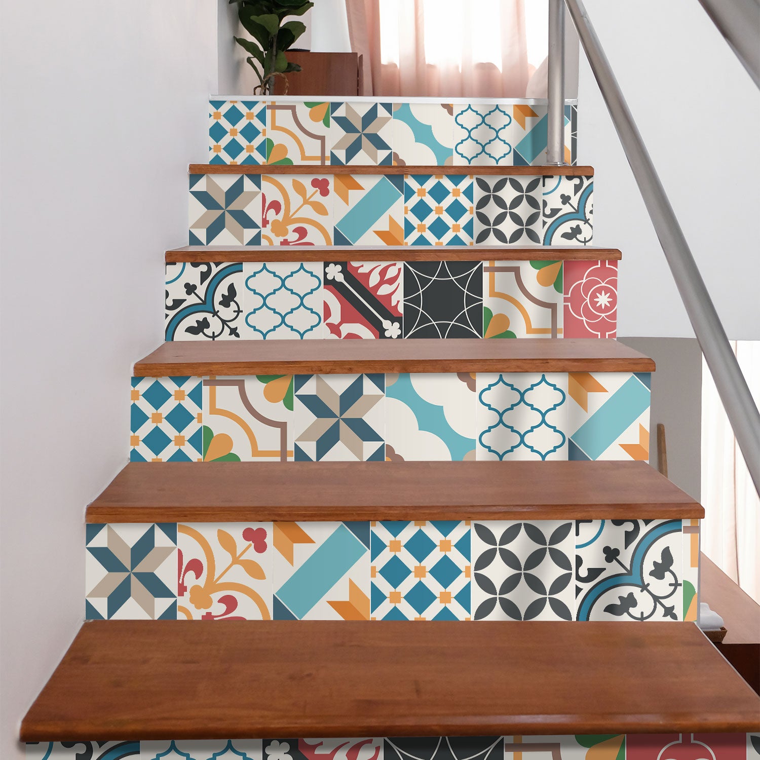 Spanish Mediterranean Stair Riser Stickers - PACK OF 6 – SirFace Graphics