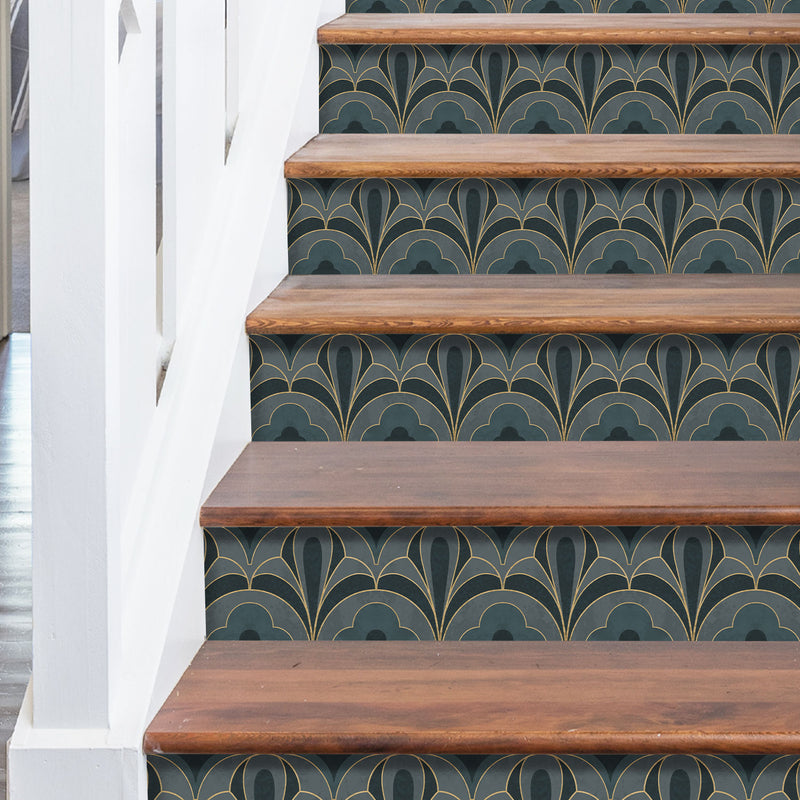 Art Deco Stair Riser Stickers - PACK OF 6 – SirFace Graphics