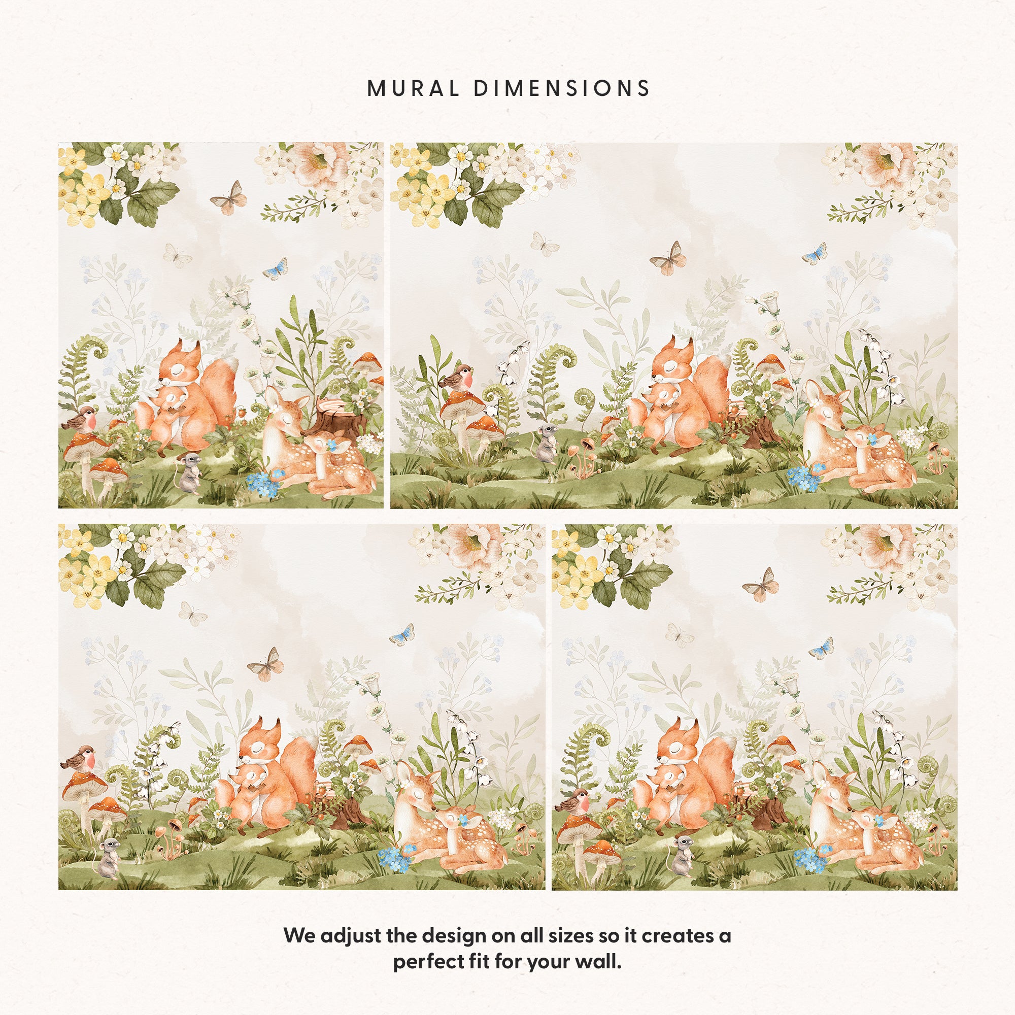 Forest Friends Wall Mural – SirFace Graphics